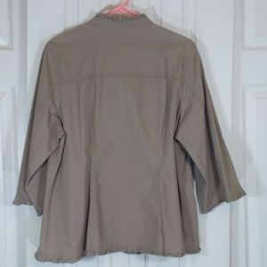 Christina Zinn | Jackets & Coats | Christina Zinn Tan Canvas Jacket ...